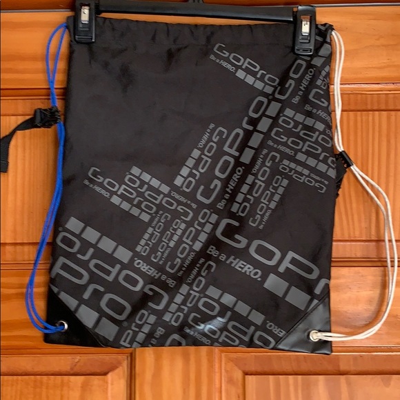 GoPro | Bags | Gopro Drawstring Black Cinch Backpack Bag | Poshmark